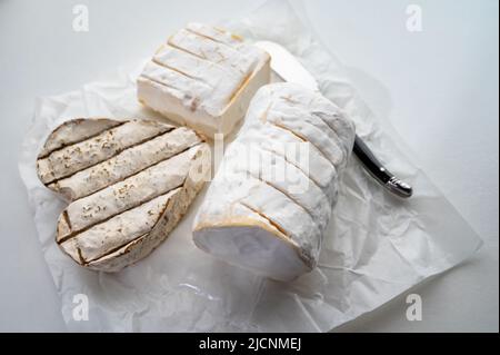 Fromages français fromage de vache neufchâtel au carré et cylindrique ...