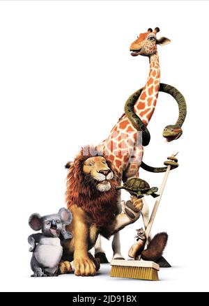 BRIDGET,LARRY,SAMSON,BENNY,NIGEL, THE WILD, 2006 Photo Stock - Alamy