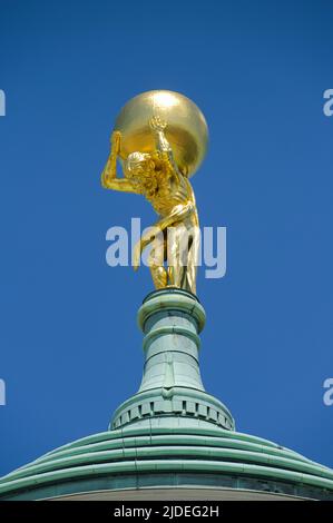 Atlas, Altes Rathaus, Alter Markt, Potsdam, Brandebourg, Allemagne ...