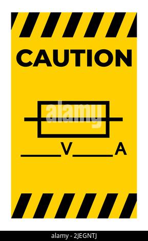 Symbole fusible (inscriptible) isoler sur fond blanc, illustration ...