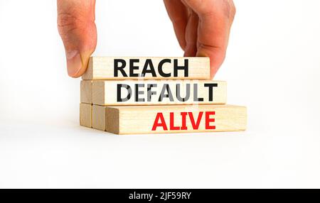 Atteindre le symbole actif par défaut. Concept mots atteindre défaut ...