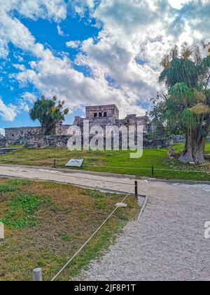 Tulum Mexique 24. Février 2022 ruines de Tulum antique site maya avec ...