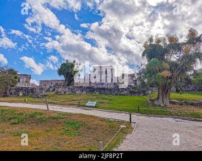 Tulum Mexique 24. Février 2022 ruines de Tulum antique site maya avec ...