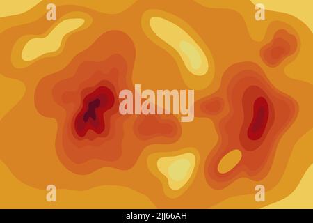 Heatmap - la carte indique la zone et la zone de chaleur et de ...