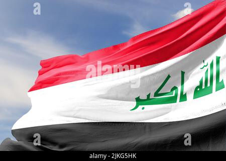 Drapeau de l'Irak traduire « Dieu est le plus grand » le drapeau de l ...