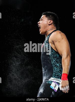 Jack Hitila Opeloge de Samoa réagit lors de la finale masculine de ...