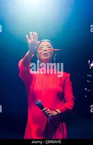 L'interprète vocal japonais Hatis Noit photographié lors du WOMAD 40th ...