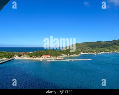 Labadee, Haïti - 15 février 2022 : une vue aérienne de Labadee une ...