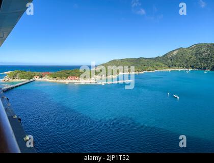 Labadee, Haïti - 15 février 2022 : une vue aérienne de Labadee une ...