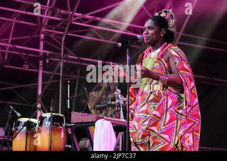 Eno Williams, chanteur et parolier britannique-nigérian, accompagné du ...