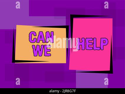 Écrire afficher du texte peut-on aider. Mot pour offrir de l'assistance ...