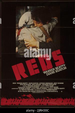 Les rouges, Jack Nicholson, Diane Keaton, Warren Beatty, 1981. (C ...