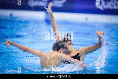 Québec, Canada. 26th août 2022. Alessia Asutranti et Filippo Pelati, d'Italie, se produisent ...