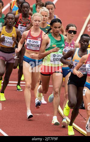 Alicia Monson, des États-Unis, participe aux Jeux Bislett d'Oslo en ...