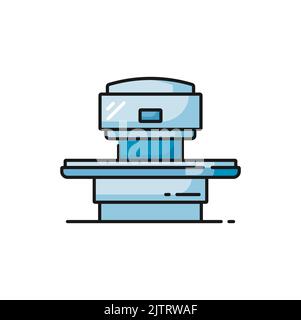Icône de couleur d'acquisition IRM, appareil de diagnostic de ...