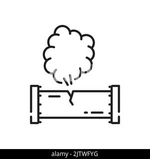 Réparation d'urgence du pipeline fuite fuite d eau vector illustration ...