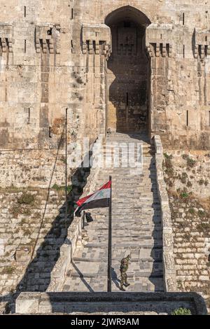 Citadel Aleppo Syrie Saoudite Moyen-orient vieille vieille ville arabe ...