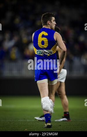 Elliot Yeo des Eagles lors du match de la série 14 de l'AFL entre les ...