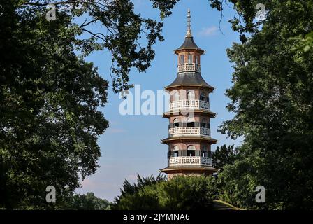 Leipzig, Allemagne. 07th septembre 2022. La pagode dans le jardin ...