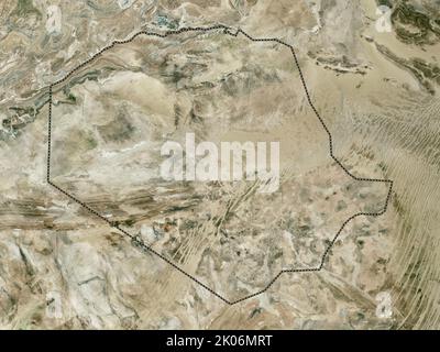 Tindouf, province d'Algérie. Carte satellite haute résolution. Lieux ...