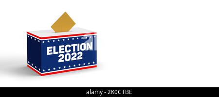 Élections de mi-mandat en 2022 concept. Les demi-termes de texte sont ...