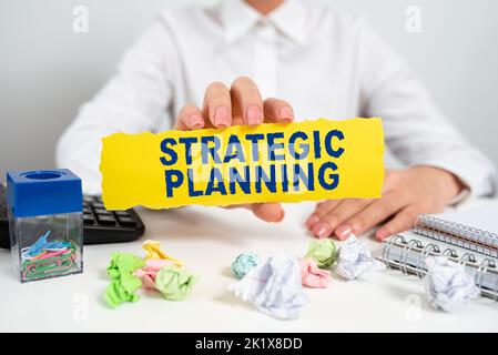 Légende de texte présentant la planification stratégique activités de ...