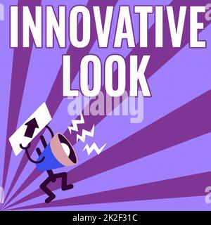 Affichage conceptuel aspect innovant, idée d'entreprise la qualité d ...