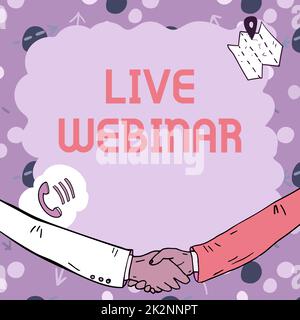 Affiche textuelle montrant le webinaire formation, l'approche d ...