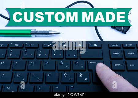 Texte d'écriture personnalisé. Présentation commerciale quelque chose ...