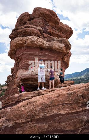 Les formations rocheuses de Garden of the Gods et repère Naturel ...