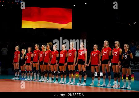 ARNHEM, PAYS-BAS - SEPTEMBRE 25 : Camilla Weitzel, d'Allemagne, célèbre ...