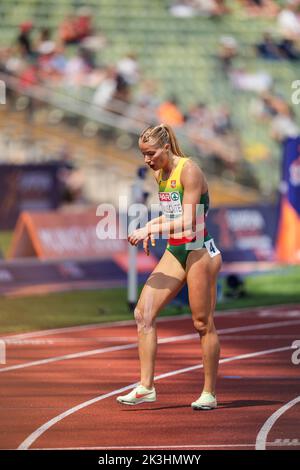 Modesta Justė Morauskaitė participant aux 400 mètres des Championnats ...