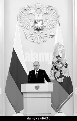 Allocution de Vladimir Poutine lors de la cérémonie de signature des ...