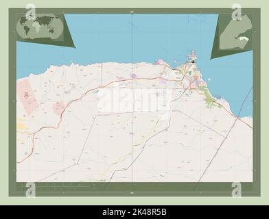 Djibouti, ville de Djibouti. Ouvrez la carte des rues. Lieux des ...