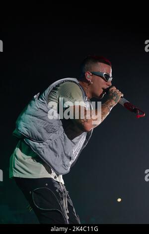 Palasele, Eboli, Italie, 01 octobre 2022, Sfera Ebbasta, Famoso tour ...