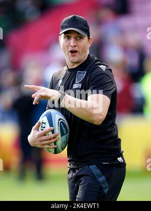 Phil Dowson, directeur du rugby des Northampton Saints avant le match ...