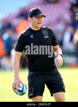 Phil Dowson, directeur du rugby des Northampton Saints avant le match ...
