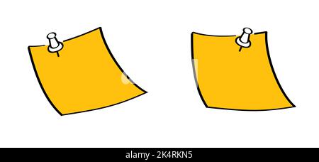 Papier POSTIT. Remarque : papier mémo avec icône de bouton-poussoir ...