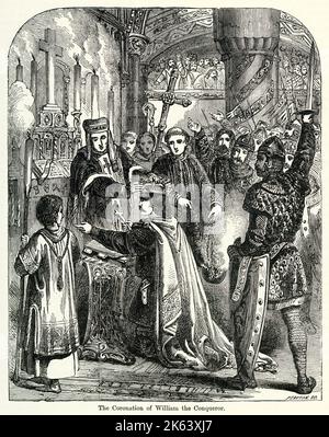 Le couronnement de Guillaume le Conquérant, l'abbaye de Westminster ...