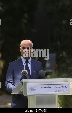 ©Sébastien Muylaert/MAXPPP - Jean Michel Blanquer Ministre de l'éducation nationale, de la ...