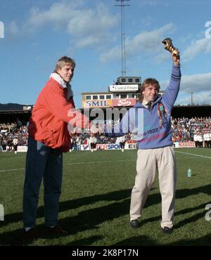 Oslo 19891022 : finale de la coupe 1989. 1st correspondance. Viking ...