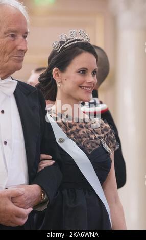 Oslo, Norvège 20170509. Dîner de gala au Palais à l'occasion du 80th ...