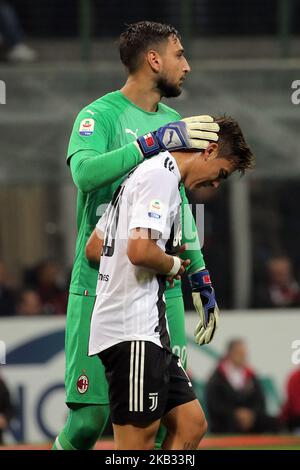 Gianluigi Donnarumma #99 de l'AC Milan et Lorenzo Insigne #24 de la SSC ...