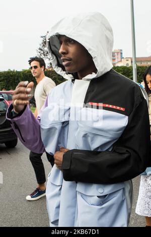 ASAP Rocky Milano Fashion week - femmes F/W 25-26 arrivées à Ray-Ban et ...
