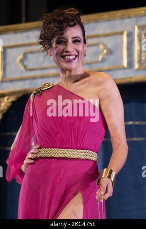L'actrice Ana Turpin lors de la représentation "la cresta de la ola" au ...