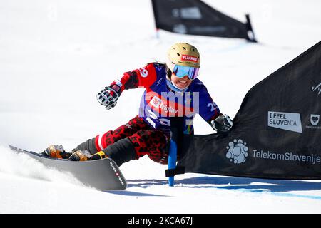 CELJE, SLOVENIJA - FÉVRIER 01:Claudia Riegler, d'Autriche, participe à ...