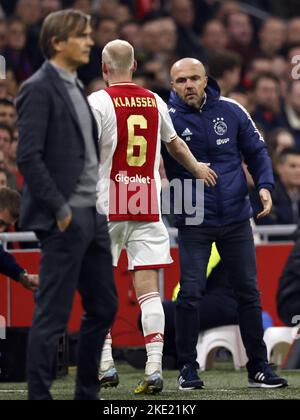 AMSTERDAM - (LR) Davy Klaassen d'Ajax, Steven Berghuis ou Ajax pendant le match néerlandais ...