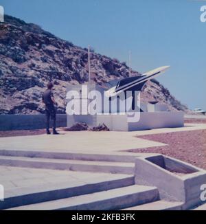 1985,NAMFI,installation de tir de missile otan.Crète,Grèce Photo Stock ...