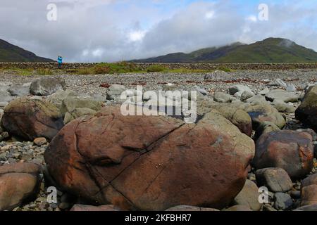 Stony Strand au Loch Buie, Lochbuie, Mull, Île de Mull, Hebrides, Inner ...