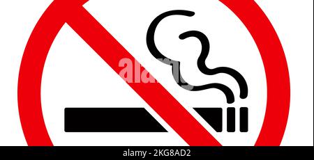 Pictogramme de journée non fumeur de dessin animé. Tabac à cigarettes ...